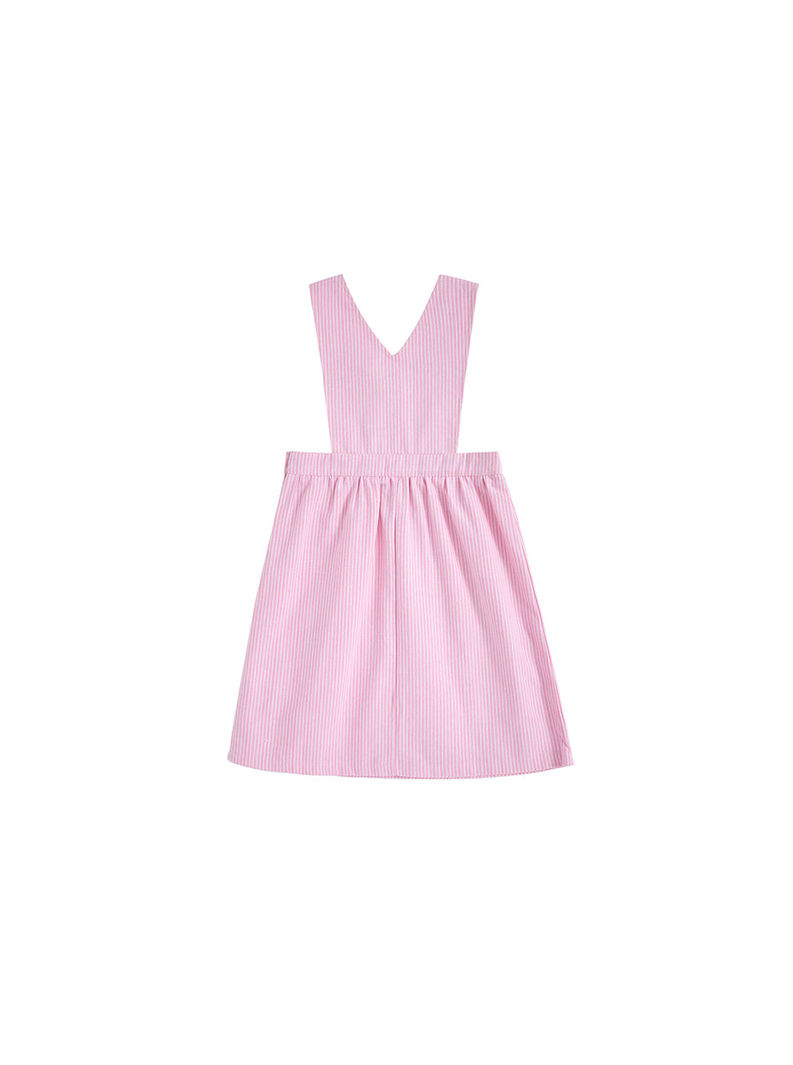 Denim Stripe Jumper - Lt. Pink – Lulu Kids Clothing